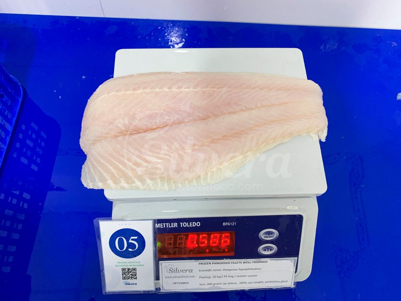 December shipment of pangasius fillet 400 grams up per piece