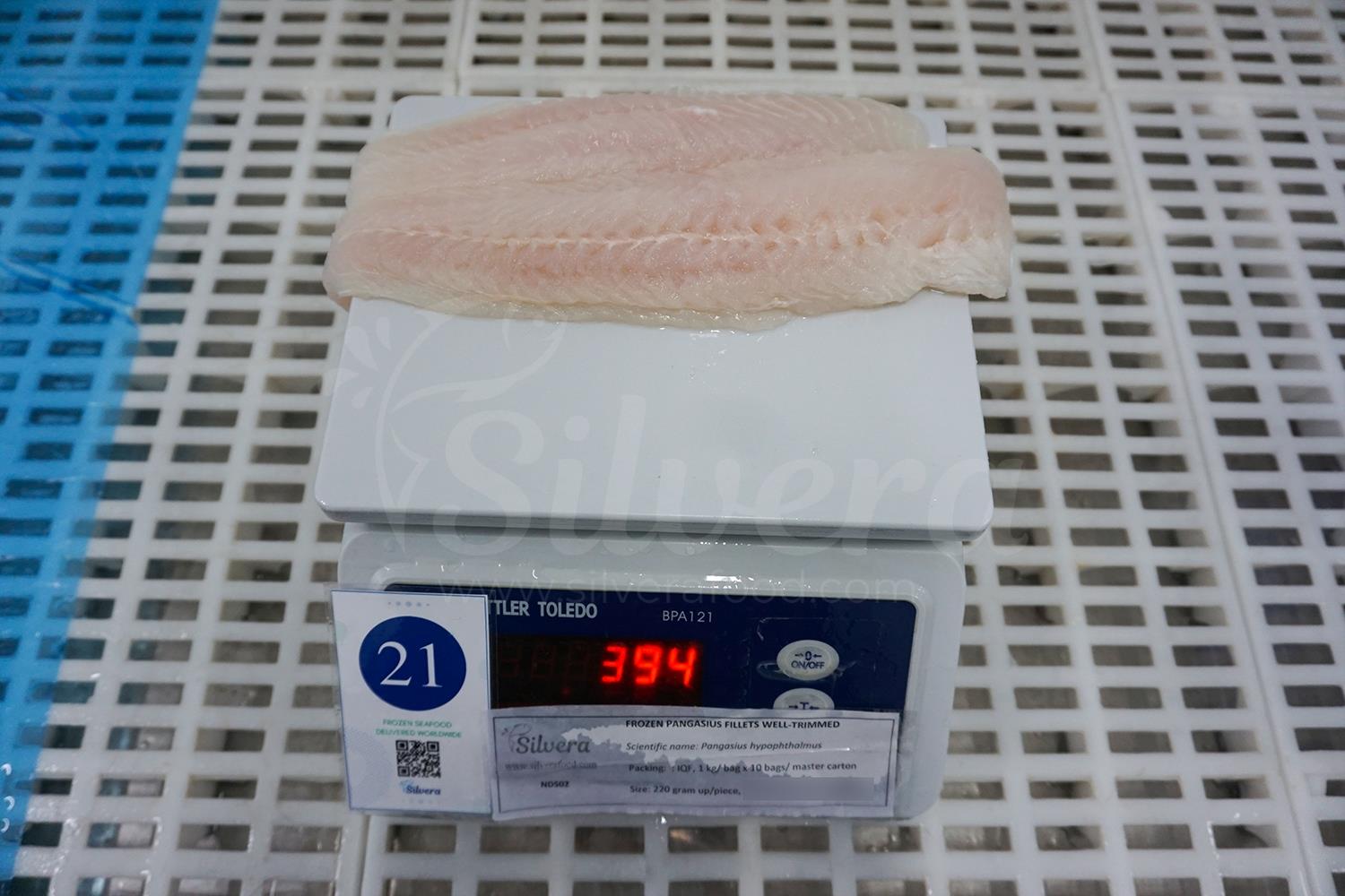 Basa fillets of big sizes for the high-end market segment in India