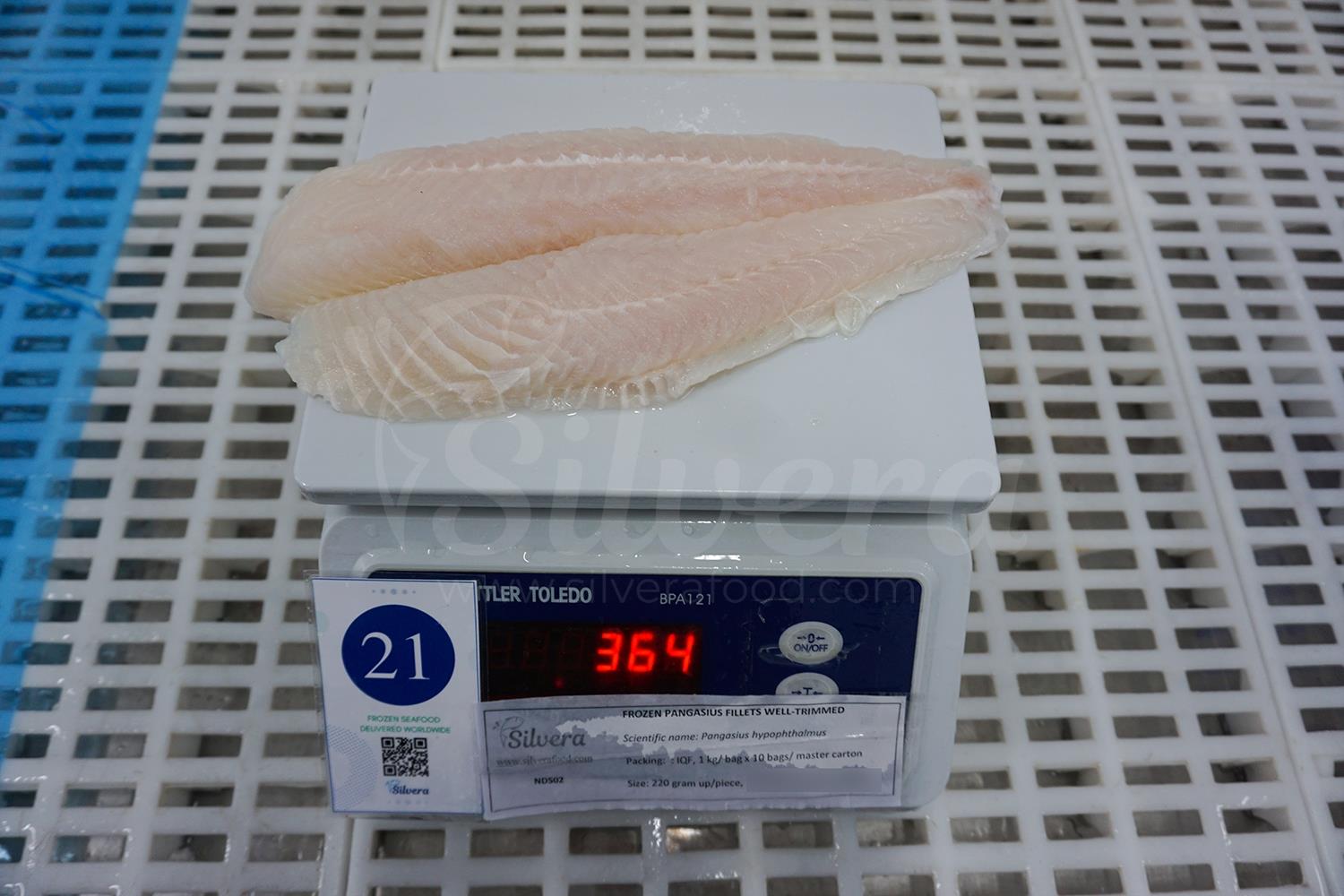 Basa fillets of big sizes for the high-end market segment in India
