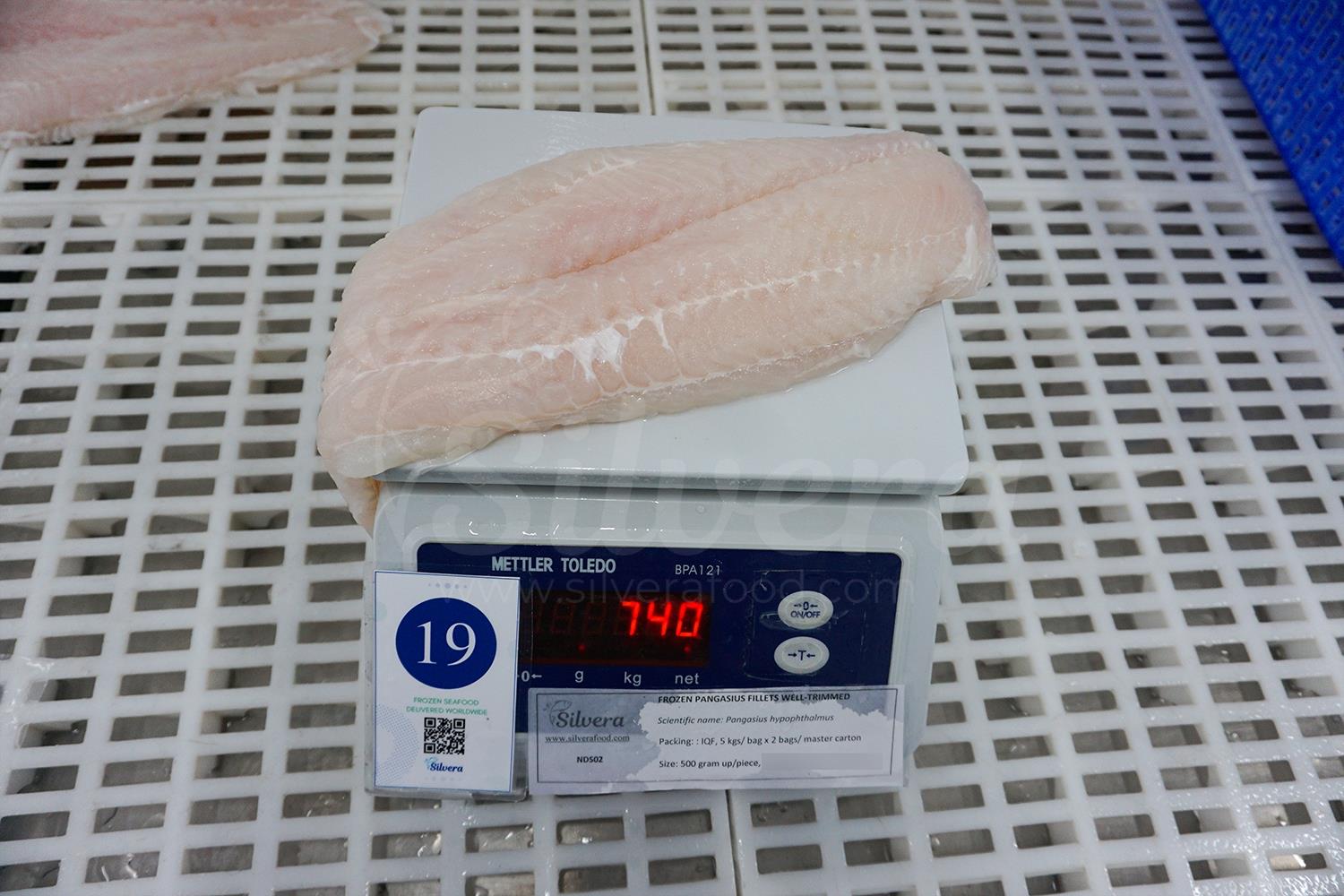 Basa fillets of big sizes for the high-end market segment in India