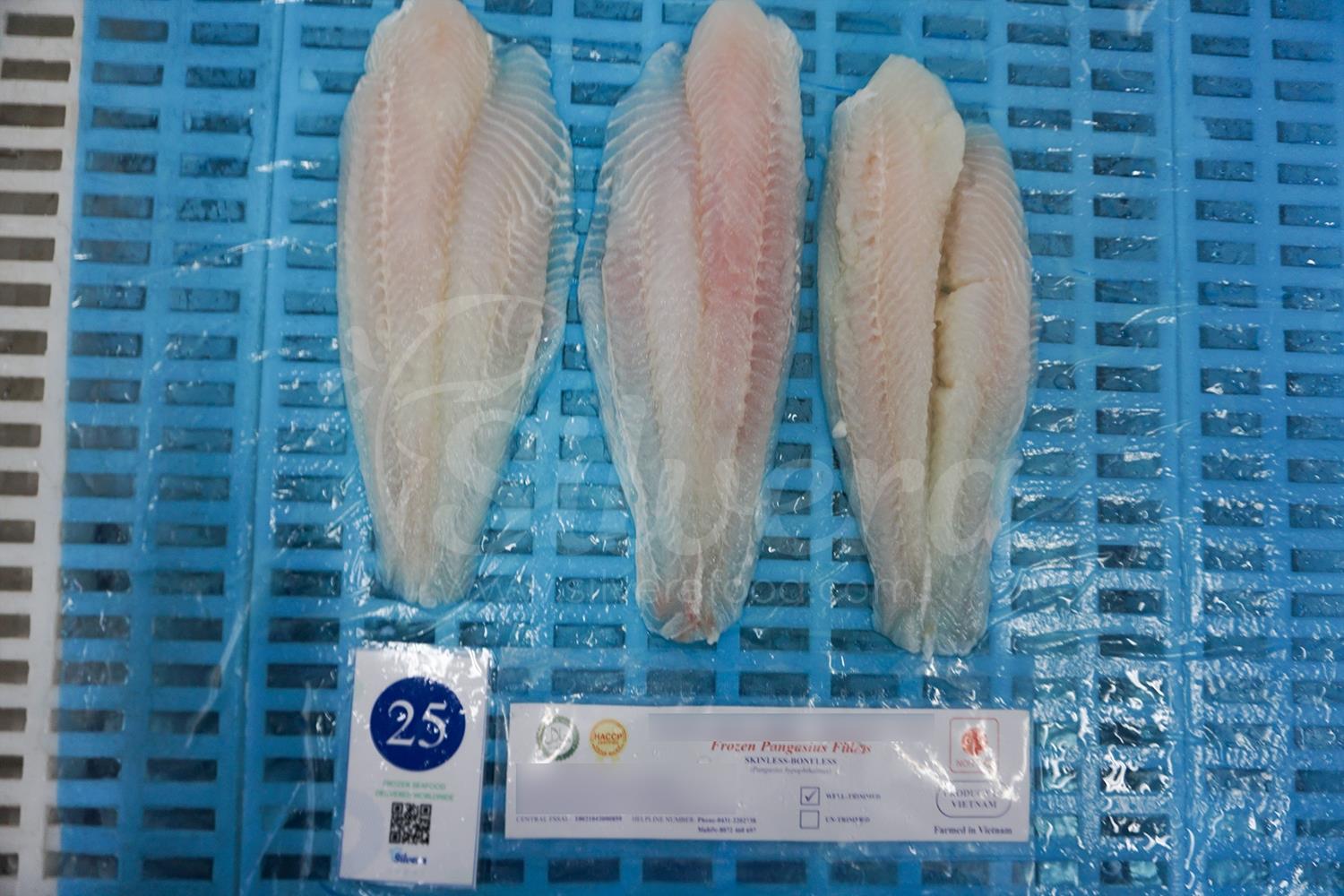 Basa fillets of big sizes for the high-end market segment in India