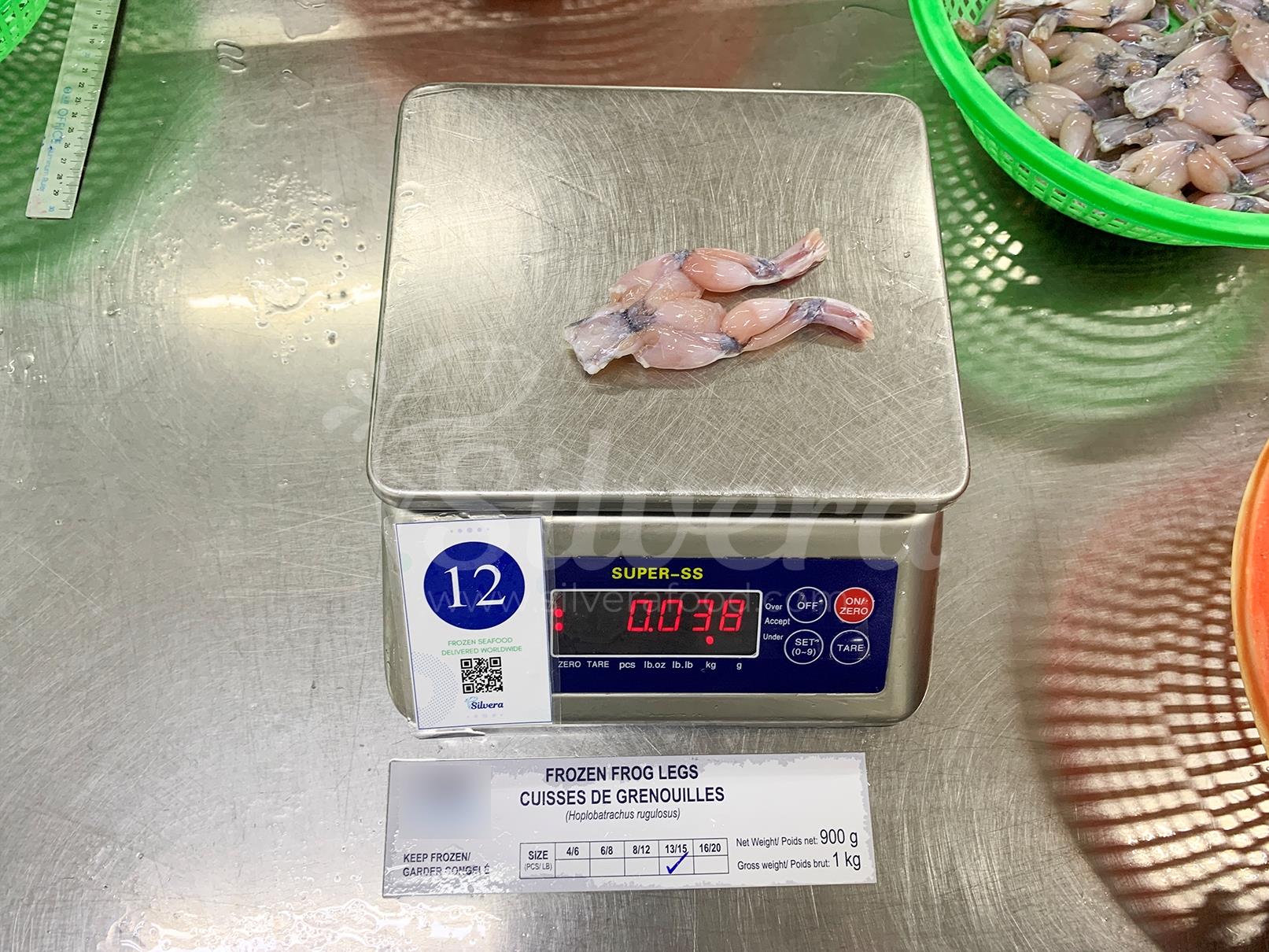 Farm-raised frog legs ready for develiery in December