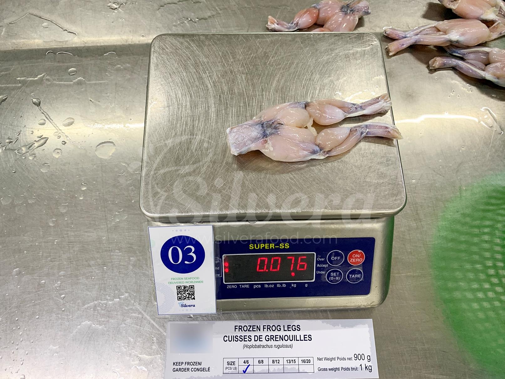 Farm-raised frog legs ready for develiery in December