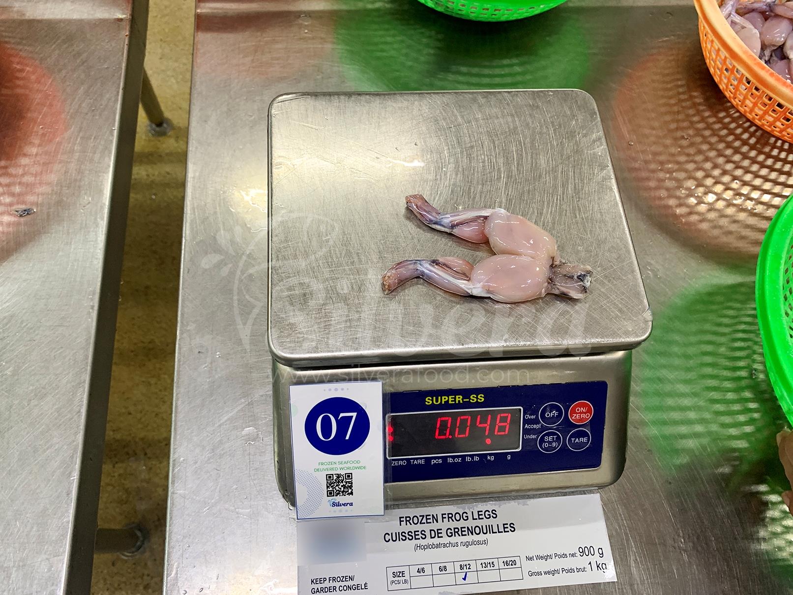 Farm-raised frog legs ready for develiery in December