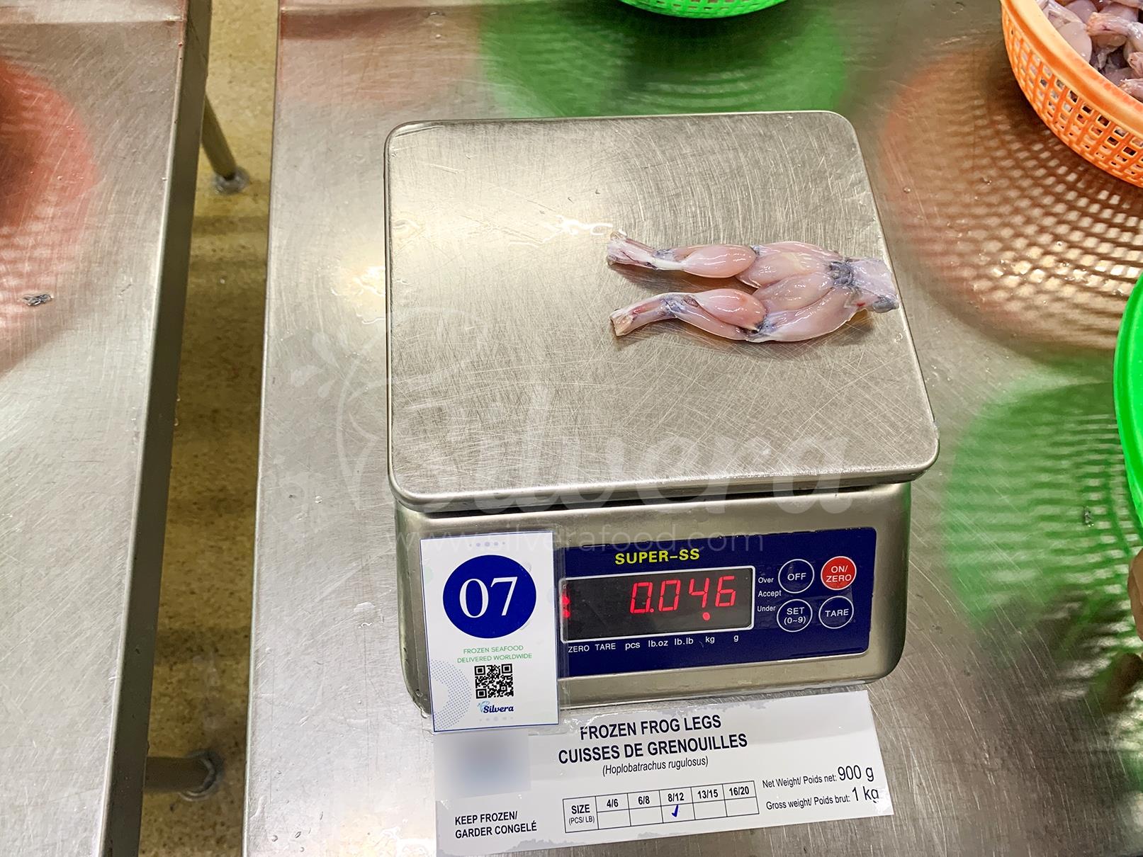Farm-raised frog legs ready for develiery in December