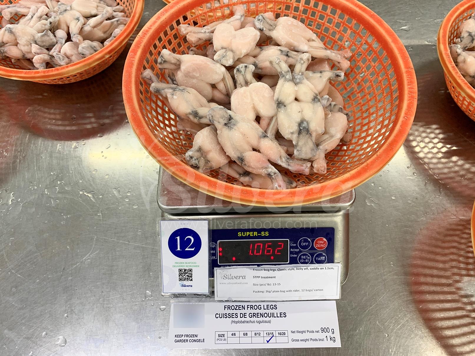 Farm-raised frog legs ready for develiery in December