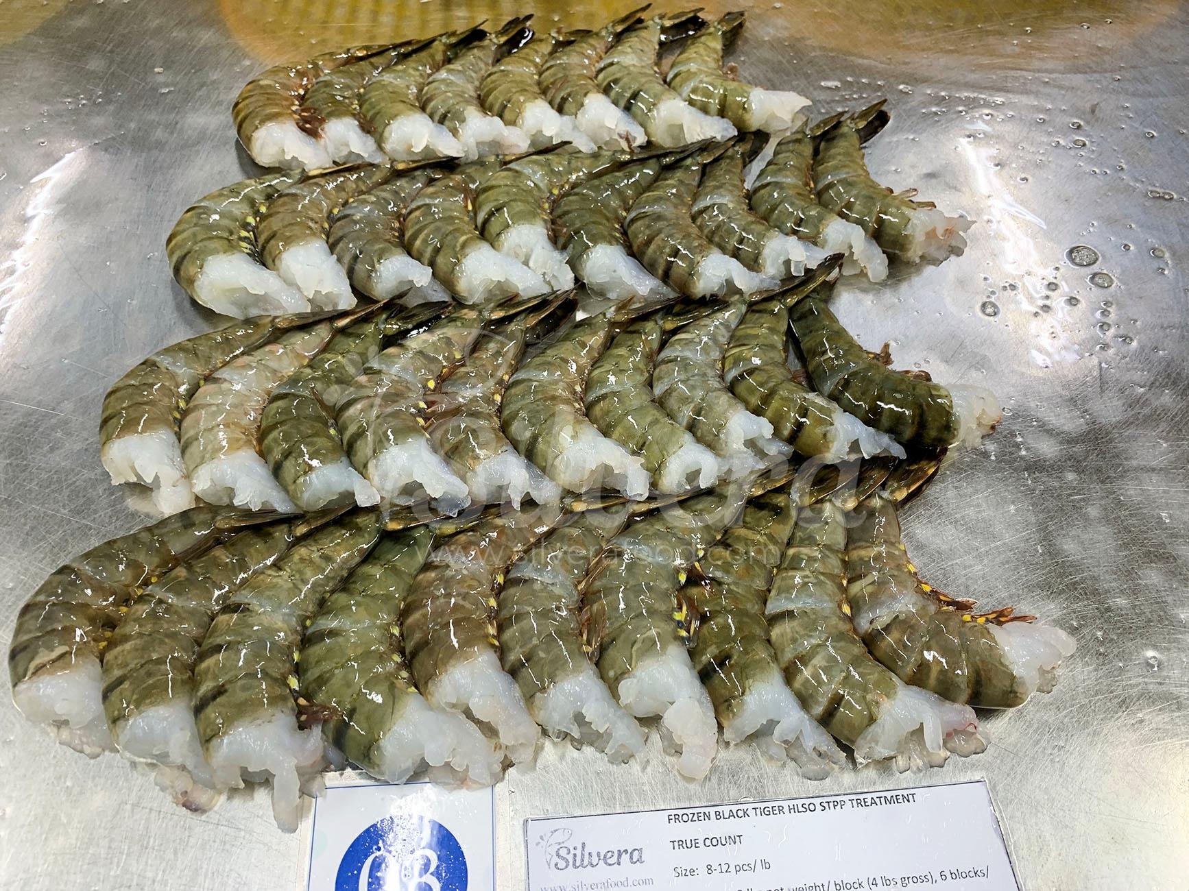 Headless black tiger shrimp of big sizes done in time for delivery in ...