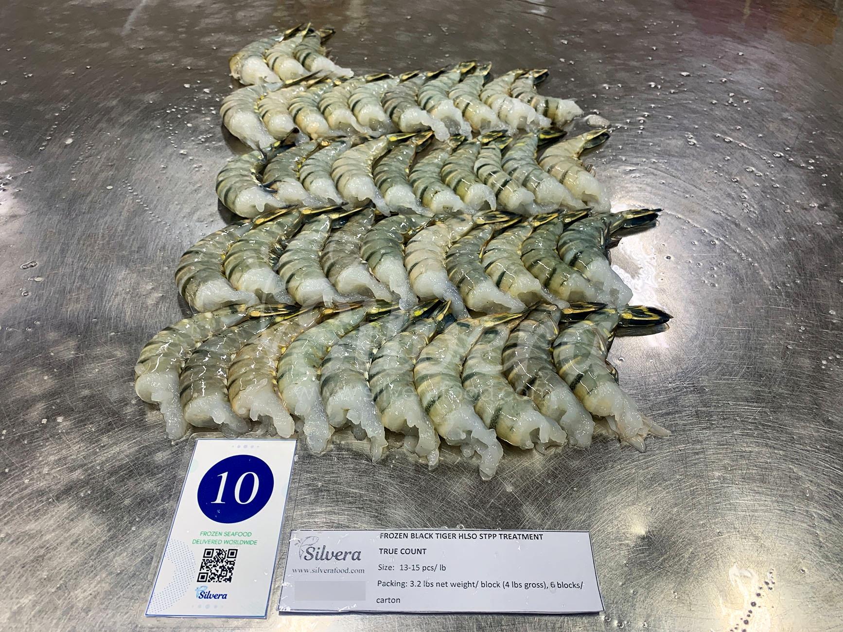 Headless black tiger shrimp of big sizes done in time for delivery in ...