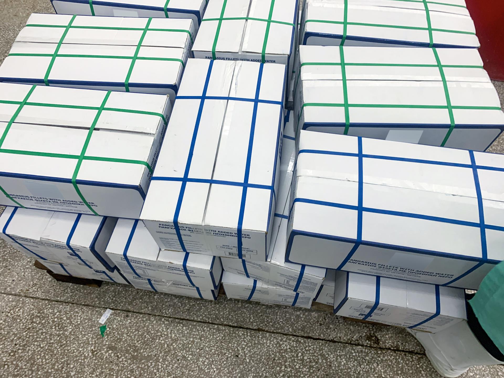 A February shipment of pangasius fillets to Greece