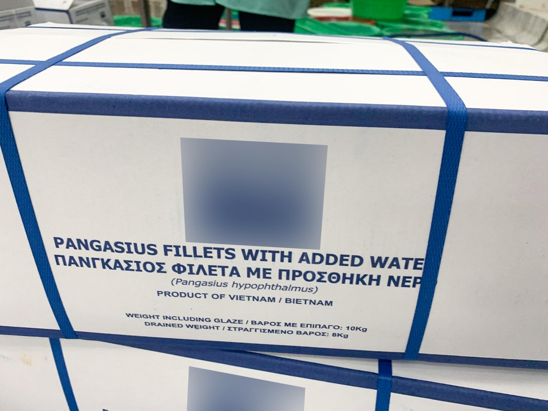 A February shipment of pangasius fillets to Greece