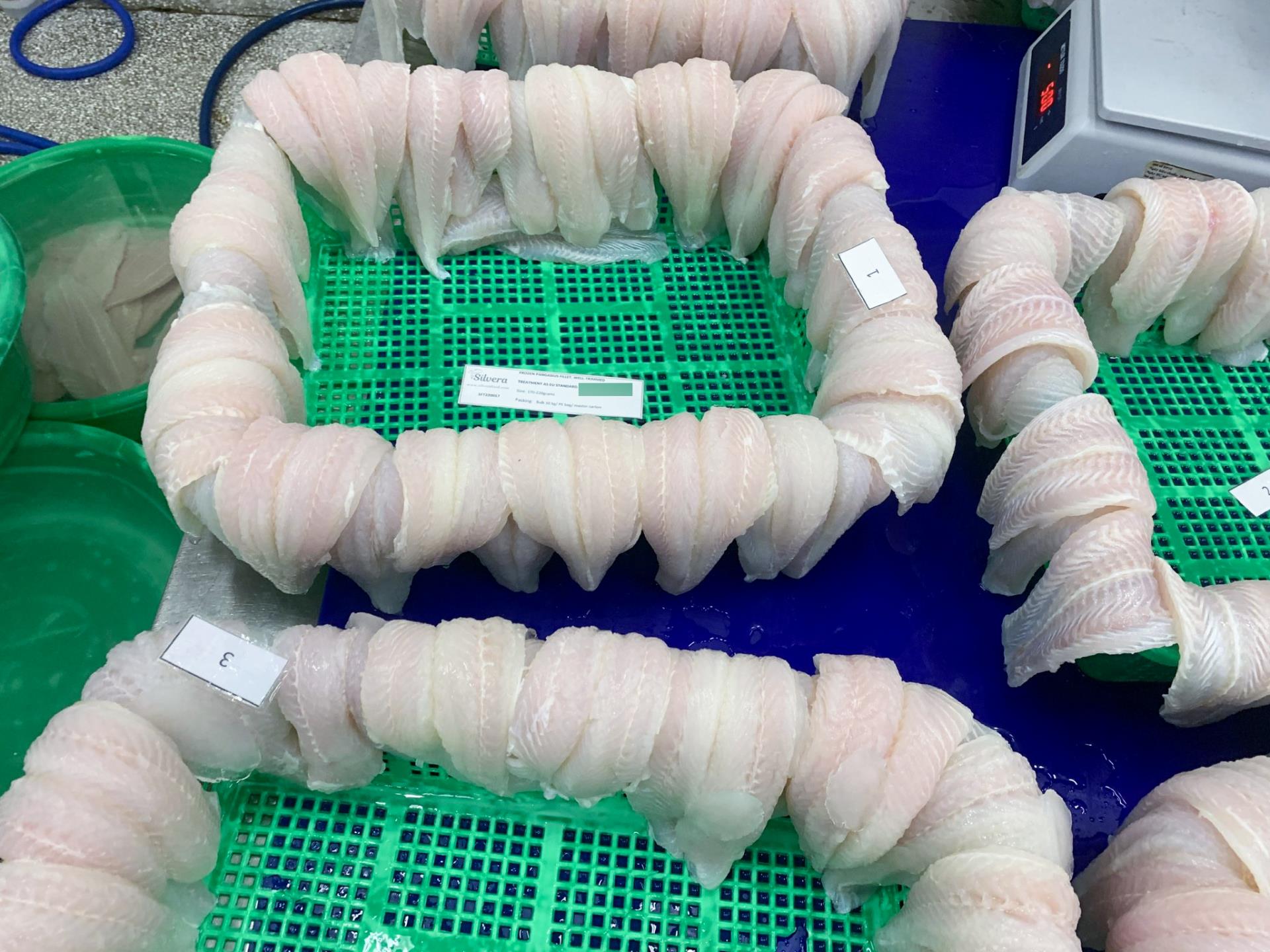 A February shipment of pangasius fillets to Greece